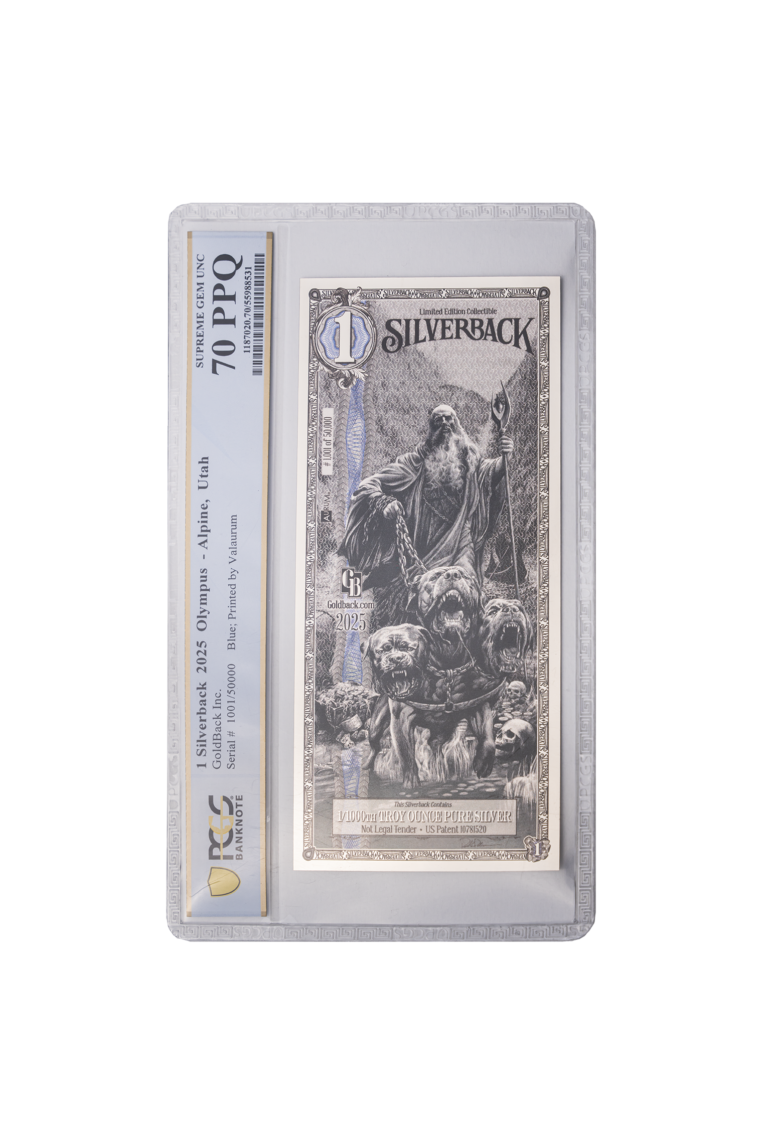 Silverback Hades- Gods of Olympus (Graded PCGS 70) – Eclectic Coins
